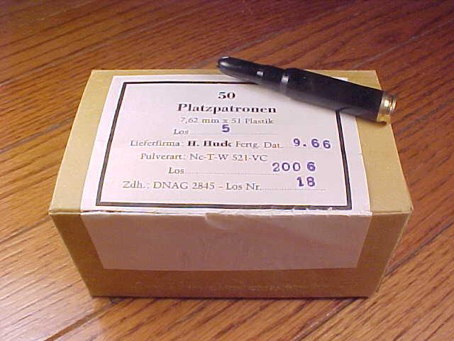 Box (50 Rounds) German 7.62x51mm/.308 Blanks For Sale at GunAuction.com ...