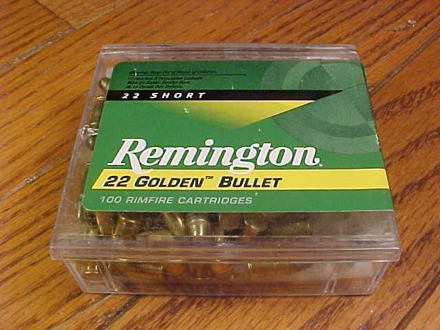 Box (100 Rds) of Remington .22 Short Golden Bullet