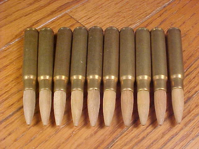 10 Rounds 8mm Mauser Training Wood Bullet Rounds For Sale at GunAuction ...
