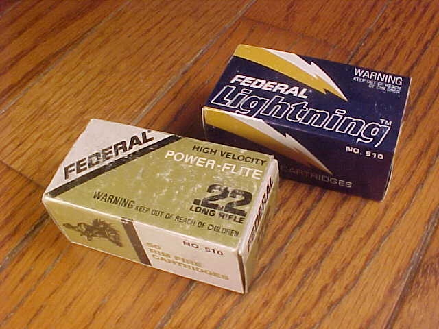 2 Older Boxes Federal .22 LR Power-Flite Lightning