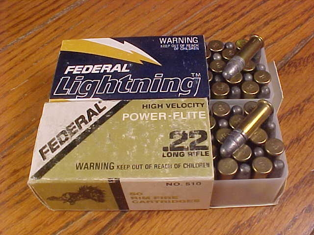 2 Older Boxes Federal .22 LR Power-Flite Lightning - Picture 2