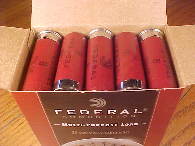 Box of Federal 12 Gauge Multi-Purpose 8 Shot - Picture 2