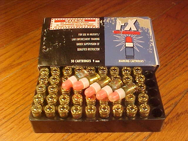 Box Simunition Fx 9mm Luger Red Marking Cartridges For Sale at ...