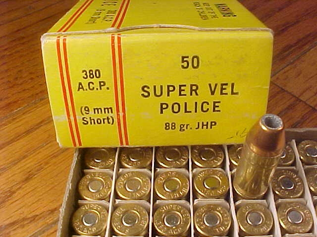 Partial Box Super Vel Police 380 Auto Hollow Point For Sale at ...
