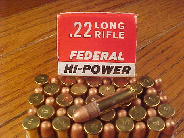 Box Federal Hi-Power .22 Lr Plated Solid Point For Sale at GunAuction ...
