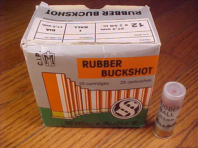 Partial Box (17 Rds) S&B 12 Ga Rubber Buckshot For Sale at GunAuction ...