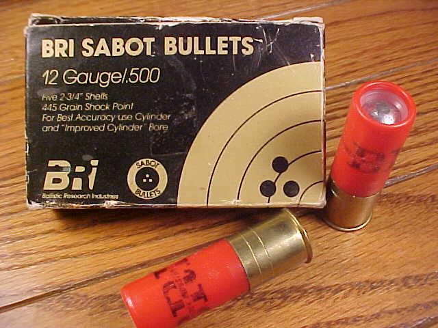 Partial Box (4 Rds) Bri 12 Ga 445 Gr Sabot Slugs For Sale at GunAuction ...