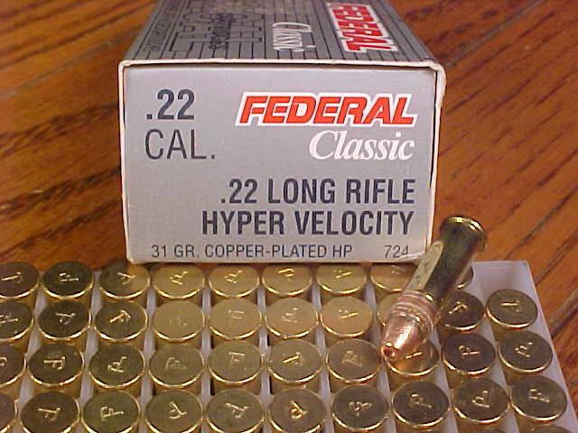 Box Of Federal Hyper Velocity .22 Lr Plated Hp For Sale at GunAuction ...