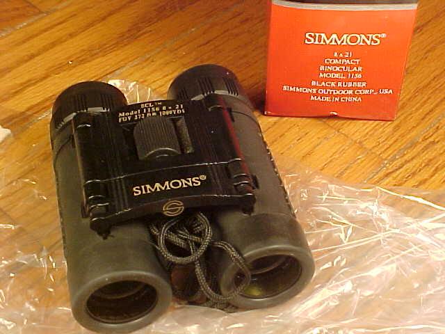 Simmons Compact 8x21 Model 1156 Black Binoculars For Sale at GunAuction ...