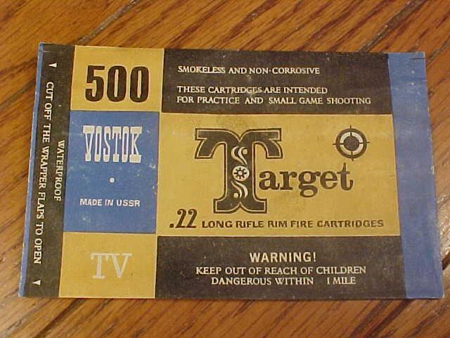 Box Of Russian Vostok Target .22 Long Rifle For Sale at GunAuction.com ...