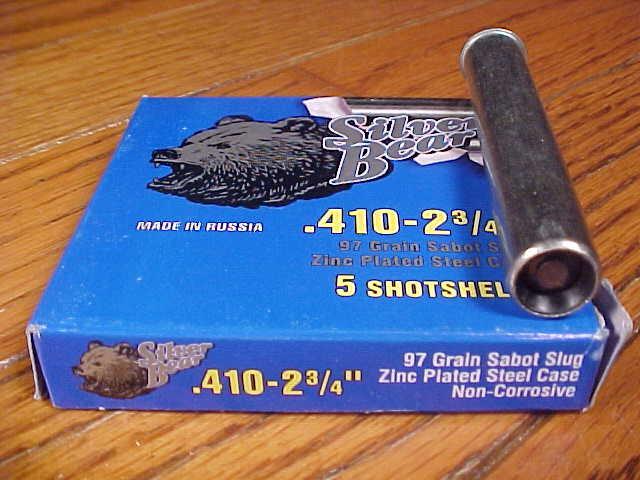 Box Of Silver Bear .410 Gauge 97 Gr. Sabot Slugs For Sale at GunAuction ...