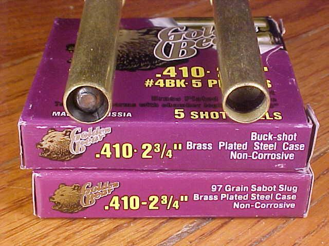 2 Boxes Golden Bear .410 Sabot Slug & No. 4 Buck For Sale at GunAuction ...