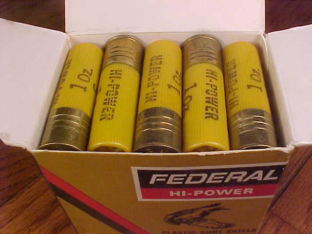 Box Of Federal Hi-Power 20 Gauge 6 Shot For Sale at GunAuction.com ...