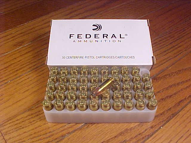 Box of Federal 9mm Luger Jacketed Soft Point