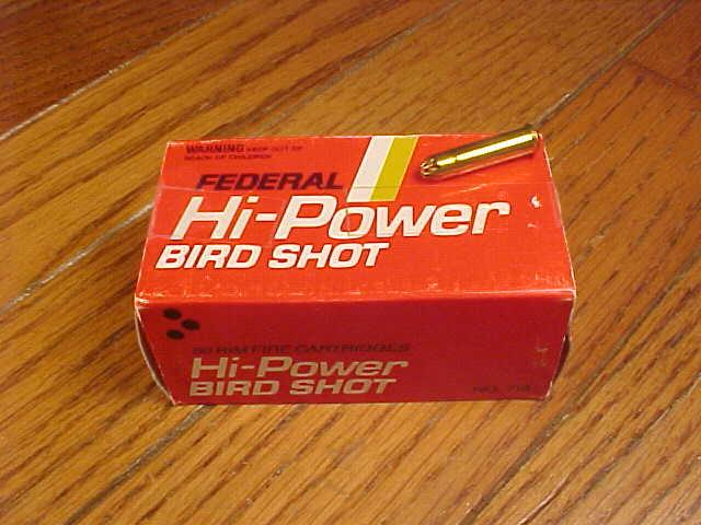 Box of 50 Federal Hi-Power .22 LR Shot Cartridges