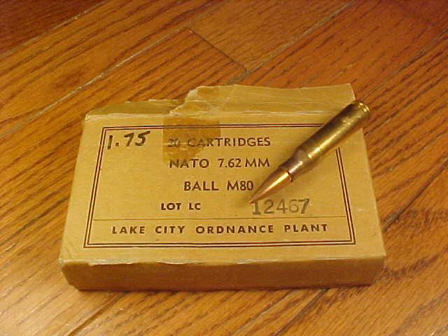 Box Usgi 7.62mm/308 Nato M80 Ball Fmj For Sale at GunAuction.com - 9969100