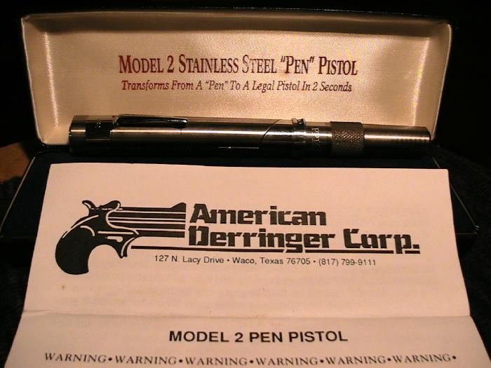 American Derringer Corp Adc Pen Pistol. Single Shot .25 Acp For Sale at ...