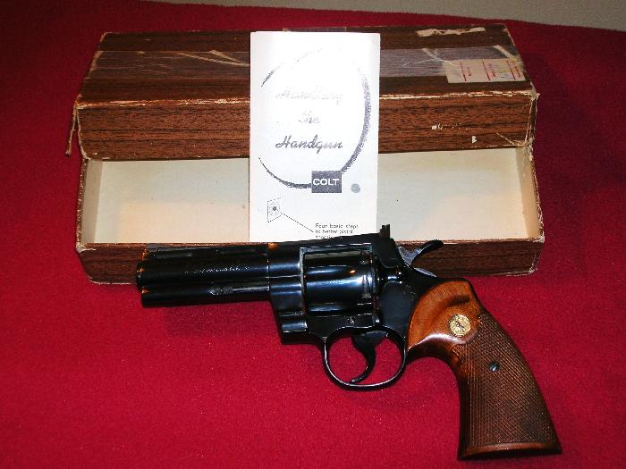 Colt 1965 Python 357 Mag--4'-- Blue With Box For Sale at GunAuction.com ...