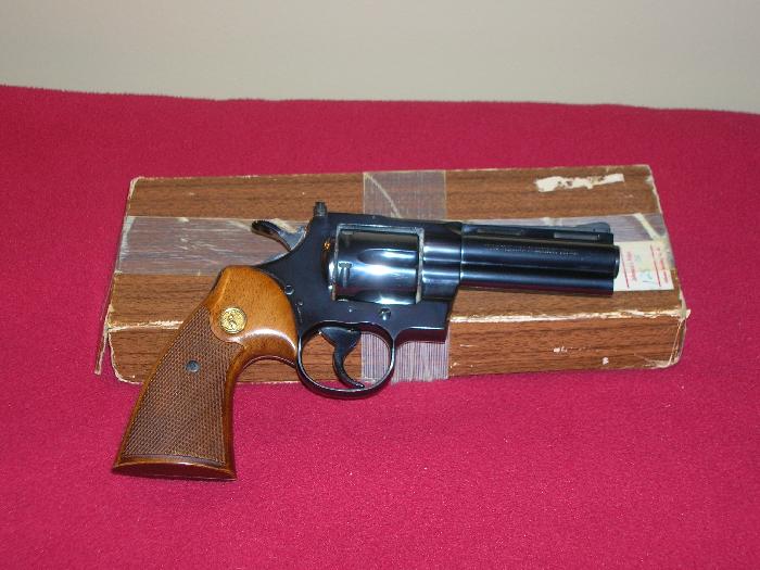 Colt 1965 Python 357 Mag--4'-- Blue With Box For Sale at GunAuction.com ...