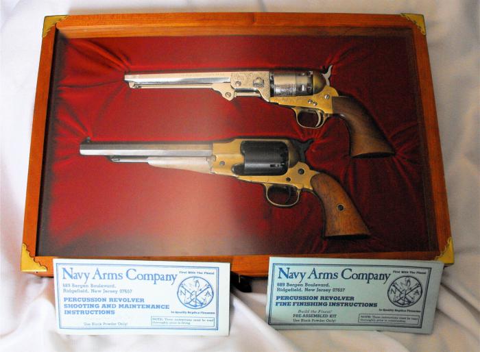 Navy Arms 1851 Colt & 1858 Remington Guns & Case For Sale at GunAuction ...