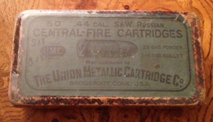 Vintage .44 S&W Russian Ammo Box Of 50 U.M.O. For Sale at GunAuction ...