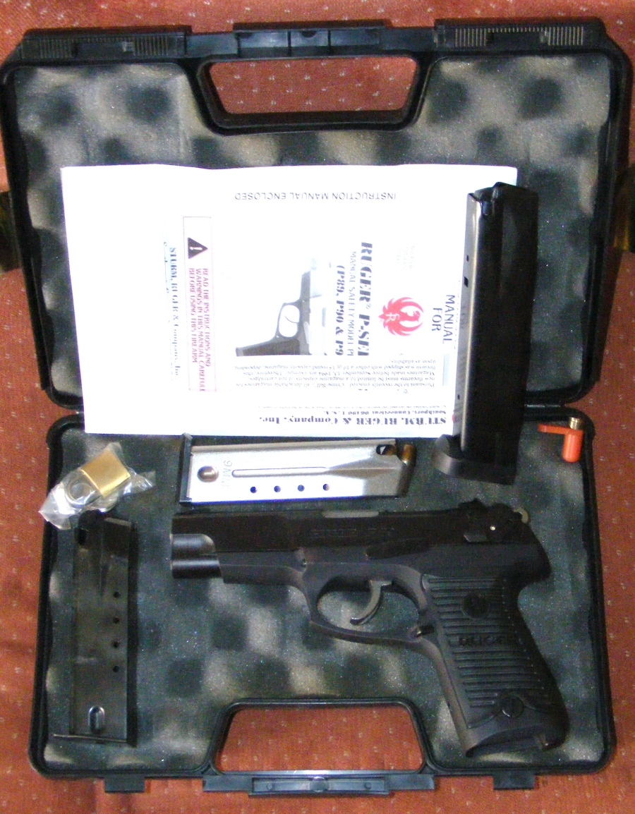 Sturm, Ruger & Co. P89 9mm Black Manual Safety 4 Mags Exc Nr For Sale ...