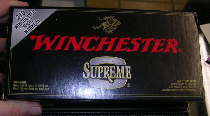 WINCHESTER 270 WSM 140 GR FAIL SAFE AMMO, 2 BOXES