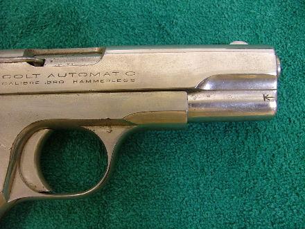 Colt .380 Semi-Automatic Pistol Nickel Pearl Grips For Sale at ...