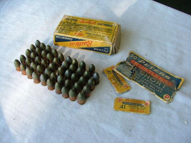 .41 Cal Short Rim Fire Rf Peters Rustless 49 Shell For Sale at ...
