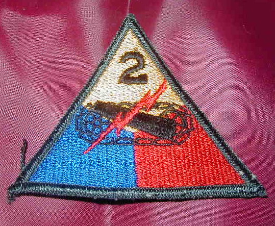 U.S. Second Armored Div Patch-- 2ad For Sale at GunAuction.com - 4758266