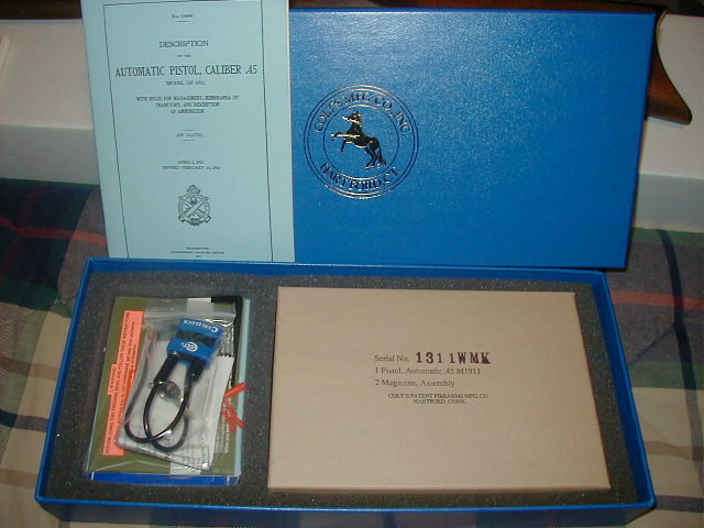 Colt Model 1911 Ct1911 45 Acp Brand New Wwi Serial Number 1311wmk No ...