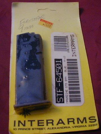 Interarms Star M-43 Firestar 9mm factory mag