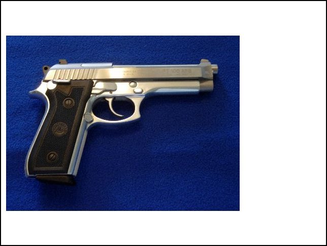 Taurus Pt100 .40 Cal. S&W Night Sights Stainless For Sale at GunAuction ...