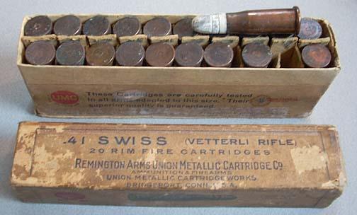 Remington 41 Swiss Box Of 20 Cartridges For Sale at GunAuction.com ...