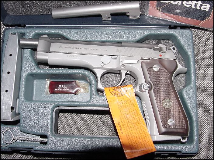 Beretta, Pietro Beretta 92-Fs Stainless, Inox, Italian Mfg., 9mm. For ...