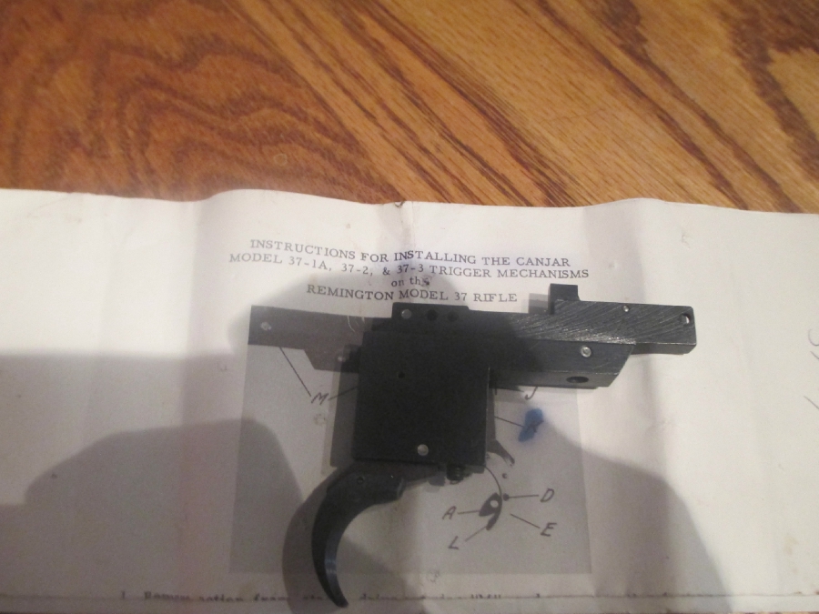 Canjar Remington 37-2 Trigger For Sale at GunAuction.com - 12191174
