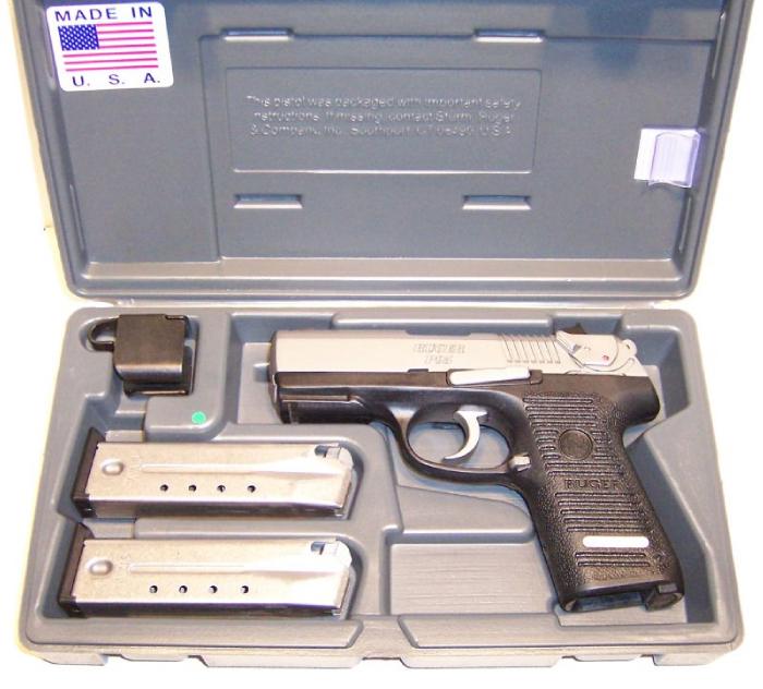 Ruger P95 9mm Stainless 2 Mags Rail