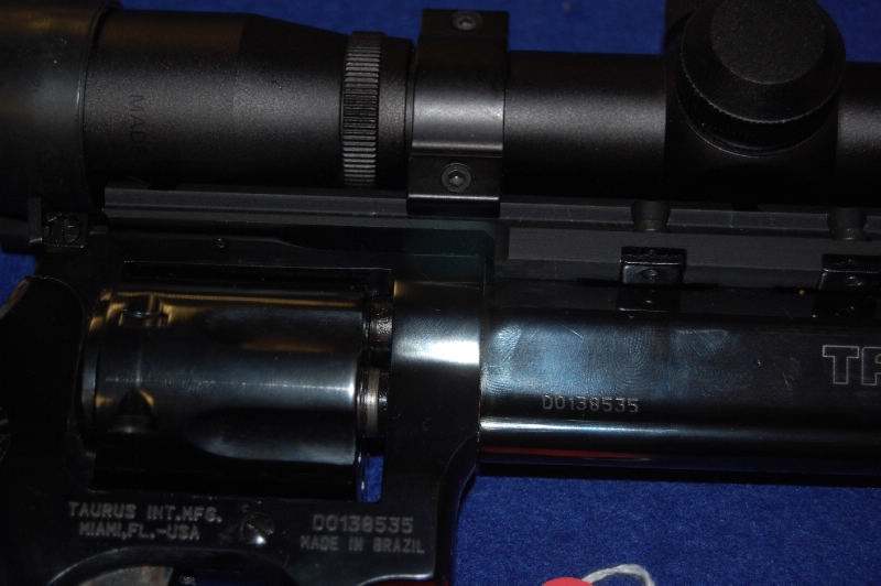 Taurus Tracker 22 Lr 6.5in. Blue / Rubber W/ Scope For Sale at ...