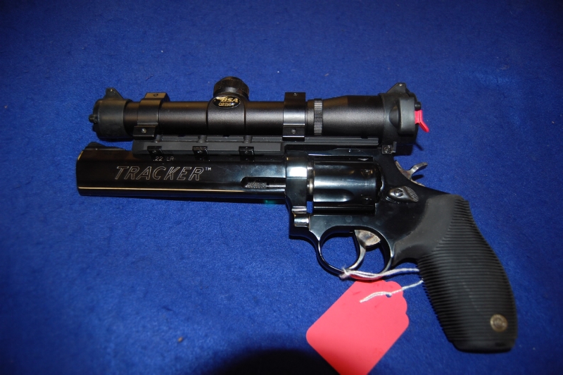 Taurus Tracker 22 Lr 6.5in. Blue / Rubber W/ Scope For Sale at ...