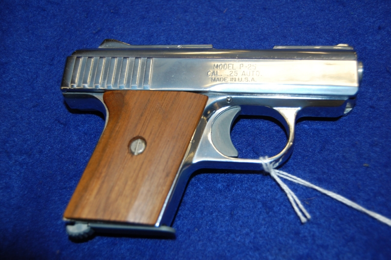 Raven Arms P-25 .25acp Chrome/ Wood Grips For Sale at GunAuction.com ...