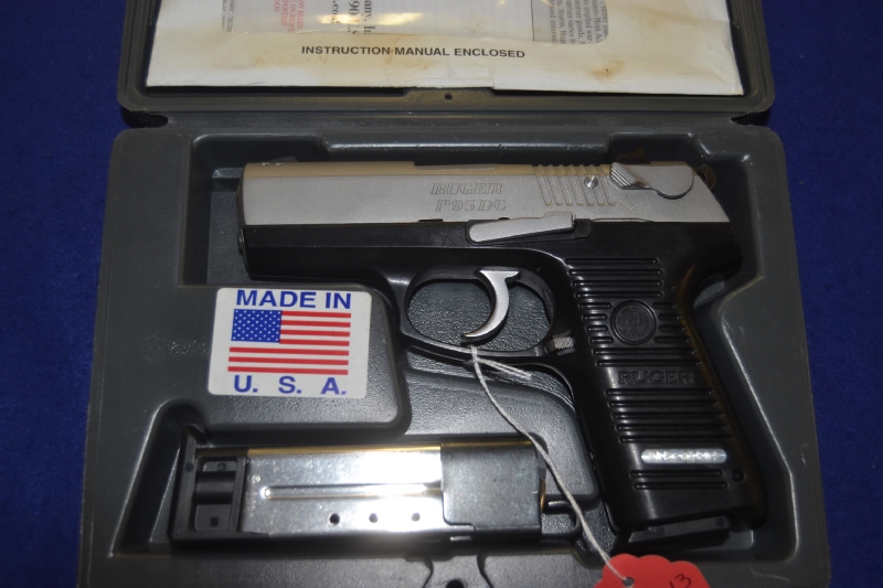 Ruger Kp95dc 9x19mm Stainless Decocker Model $15 Ship For Sale at ...