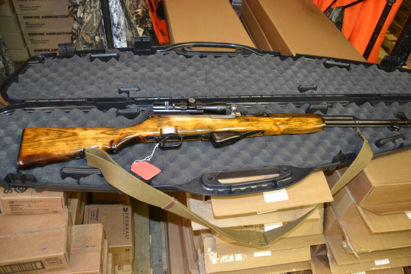Russian Sks 7.62x39 W/ 4x Rifle Scope For Sale at GunAuction.com - 11015370
