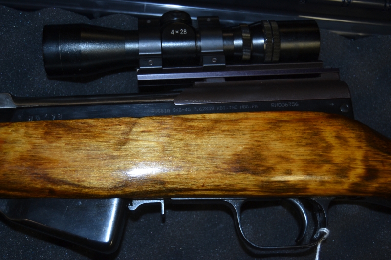 Russian Sks 7.62x39 W/ 4x Rifle Scope For Sale at GunAuction.com - 11015370