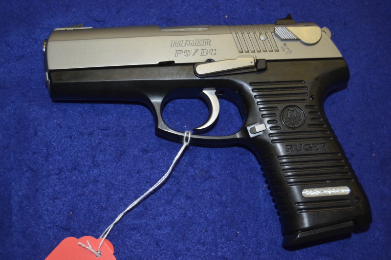 Sturm, Ruger & Co. P97 Dc .45acp Stainless Da/Sa De-Cocker 2-Mags For ...