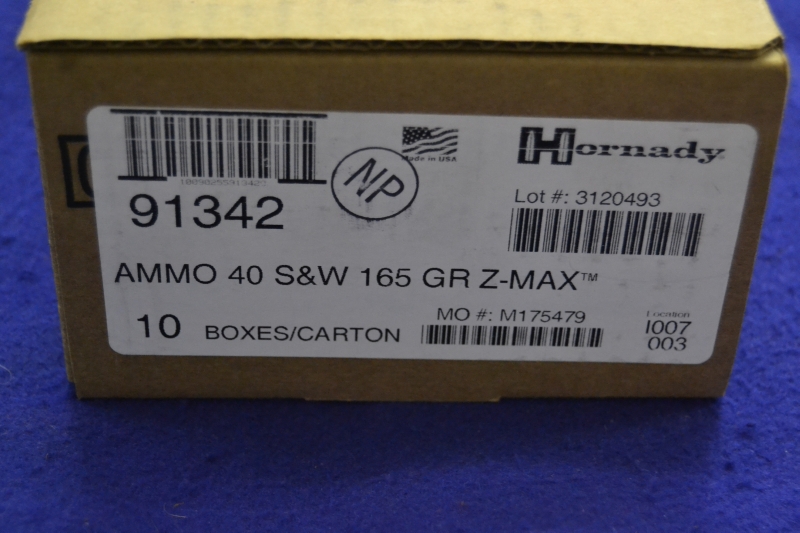 Hornady Zombie Defense 40s&W 165gr Z-Max For Sale at GunAuction.com ...