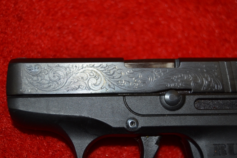 Ruger Lcp Blued Engraved .380 Acp Extra Mag Laserlite For Sale at ...