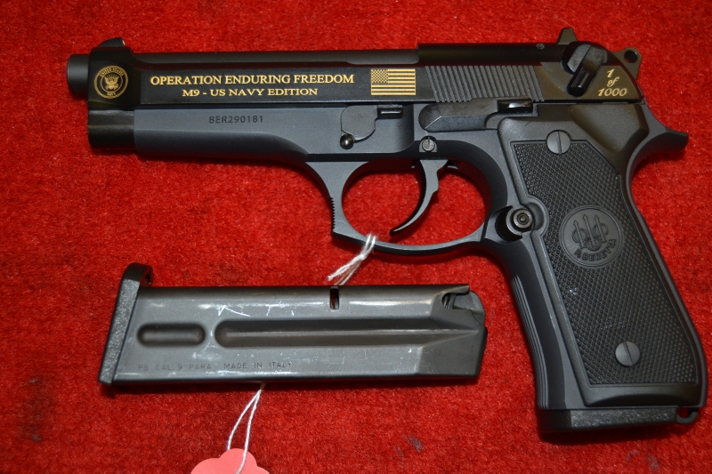 Beretta 92fs M9-Us Navy Edition 1of1000 9mm Collector For Sale at ...