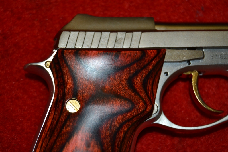 Taurus Pt25 .25acp Nickel W/Gold Accent & Rosewood For Sale at ...