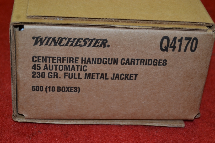 500 Rds Winchester .45acp 230gr Fmj (Q4170) For Sale at GunAuction.com ...