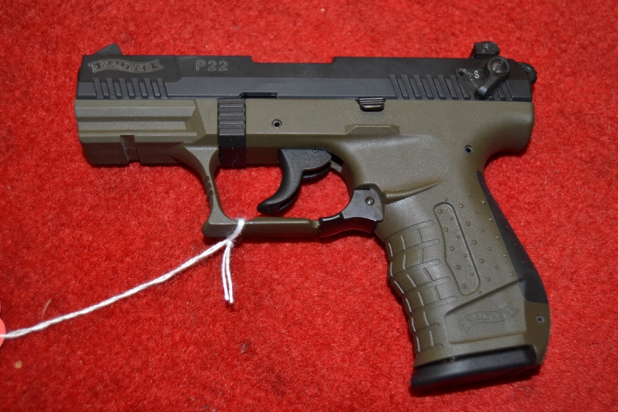Walther P22 .22lr Od Green W/ 2 Mags Previously Owned For Sale at ...